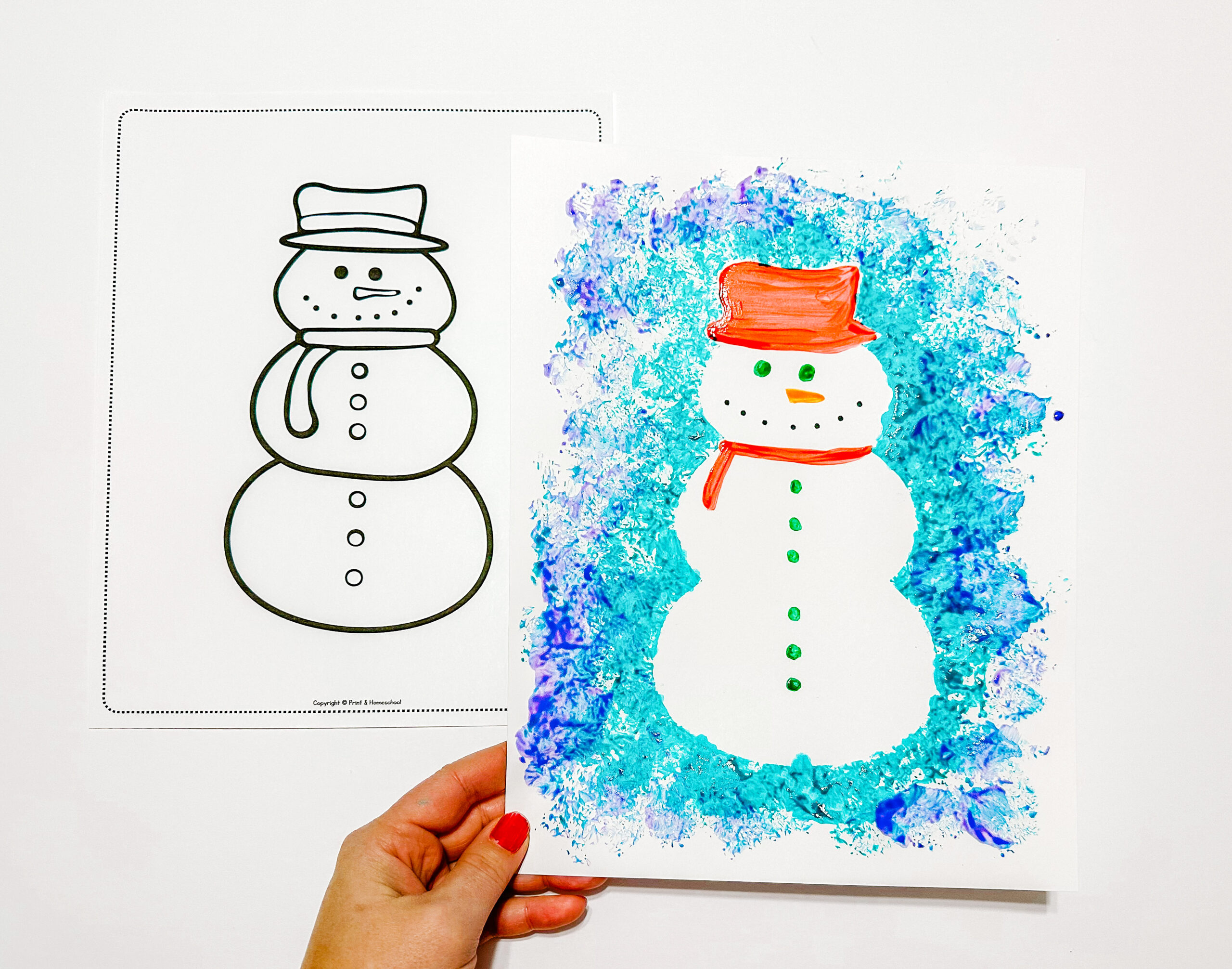 Snowman Day (Christmas School Day #5) - The Seasonal Homeschool