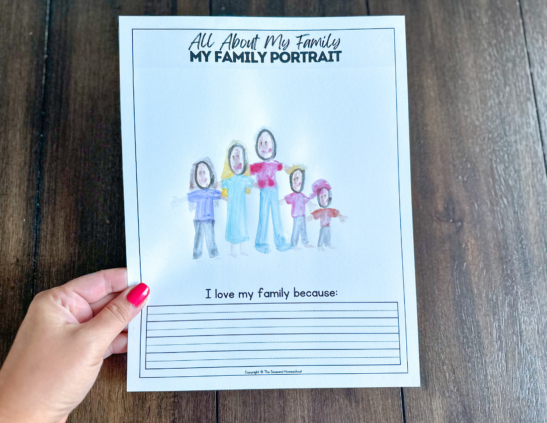 All About My Family Day (Me & My World Day #3) - The Seasonal Homeschool